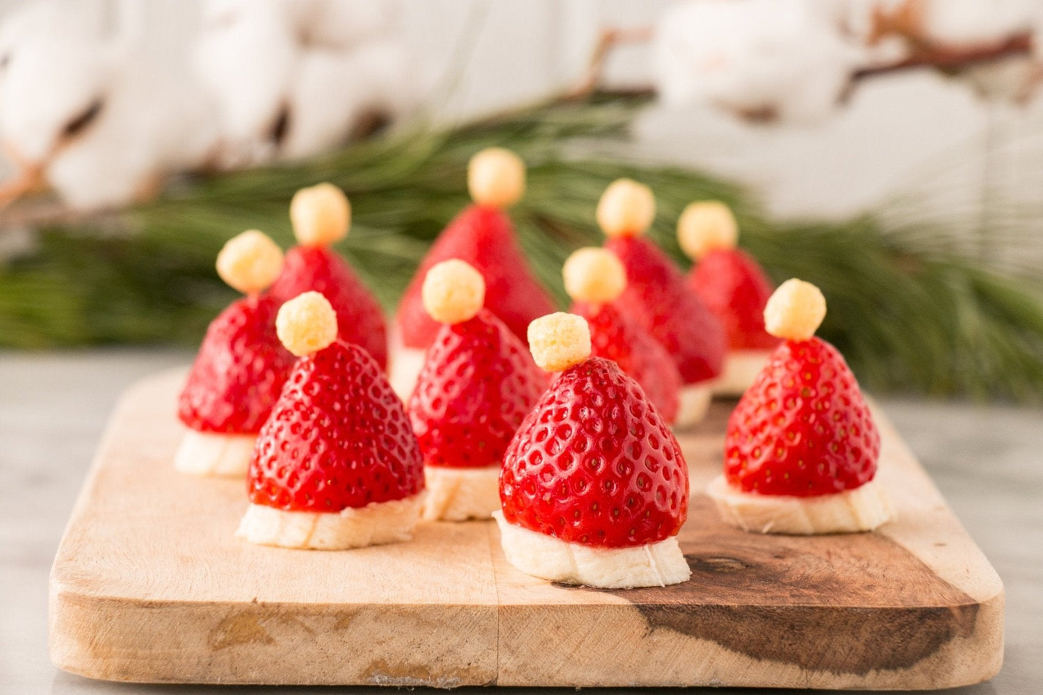 Strawberry Santa Hats – Nature's Path