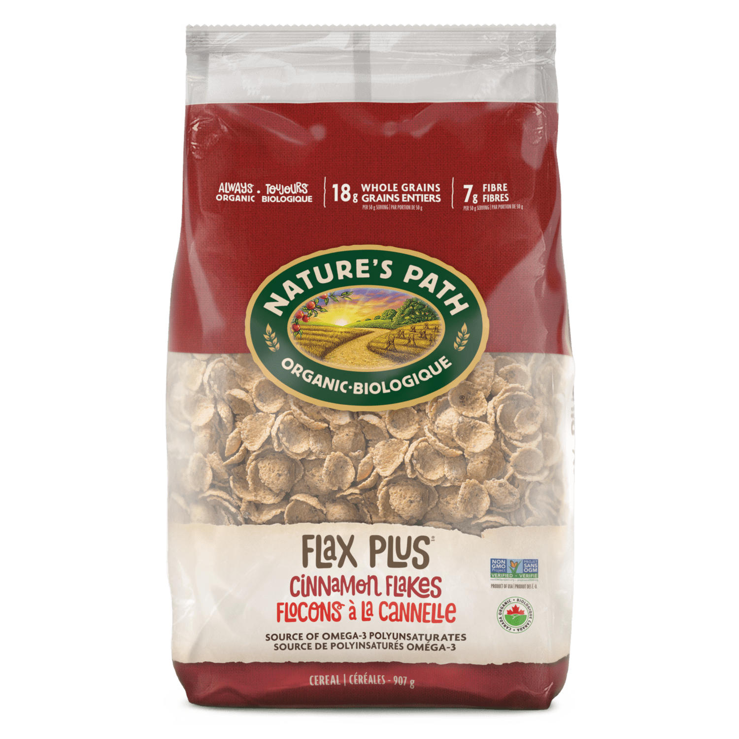 Flax Plus Cinnamon Flakes Cereal, 907 G Friendly Friendly Sac – Nature ...