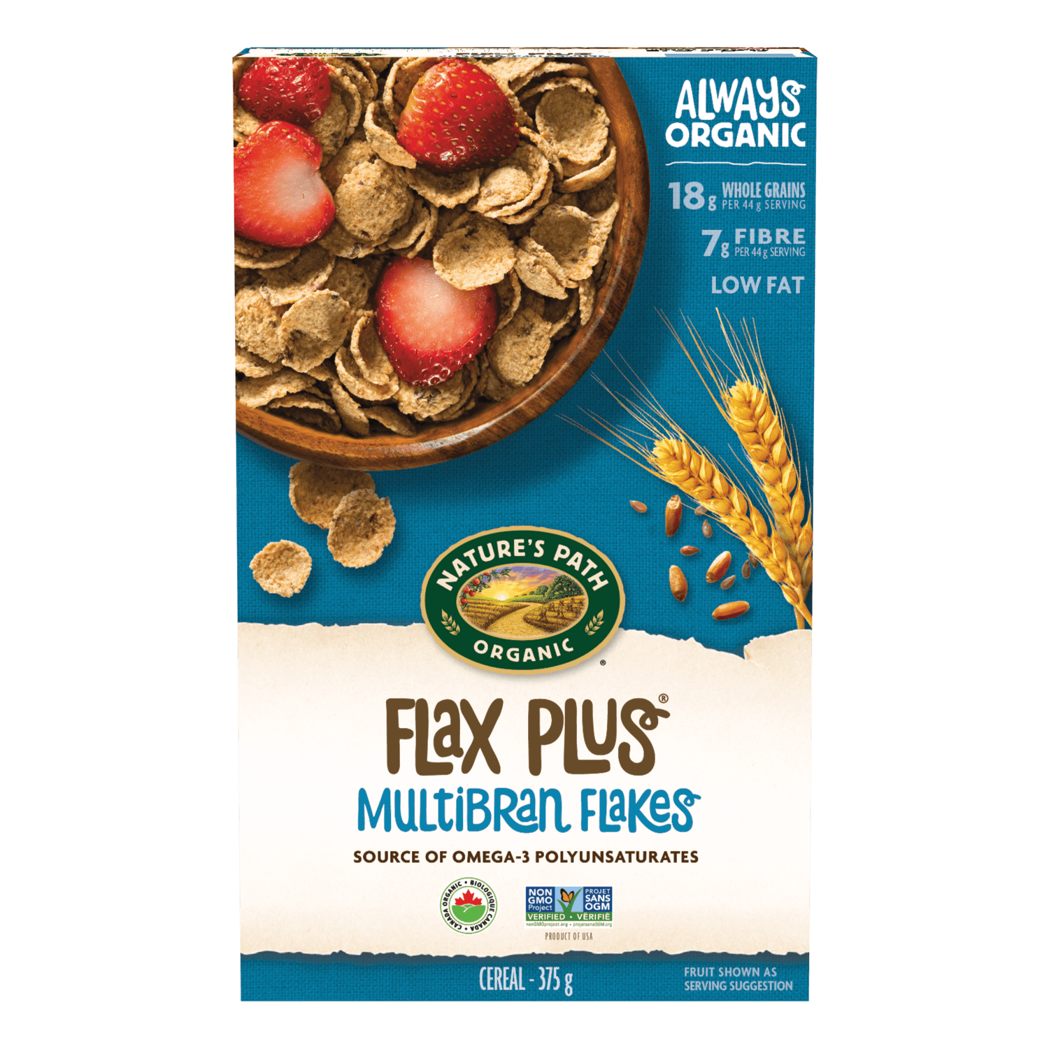 Flax Plus Multibran Flakes Cereal – Nature's Path