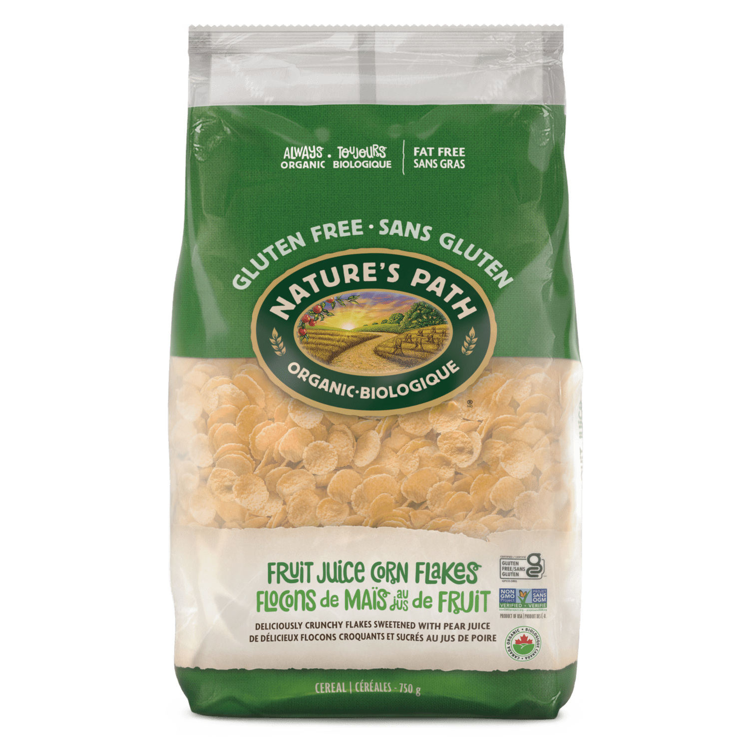 Fruit Juice Sweetened Corn Flakes Cereal – Nature's Path