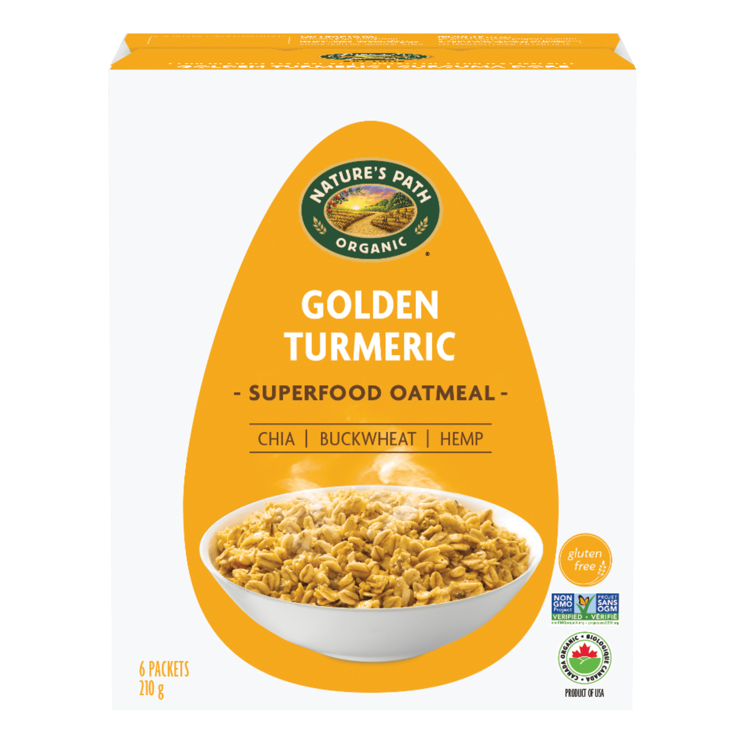Golden Turmeric Superfood Oatmeal – Nature's Path