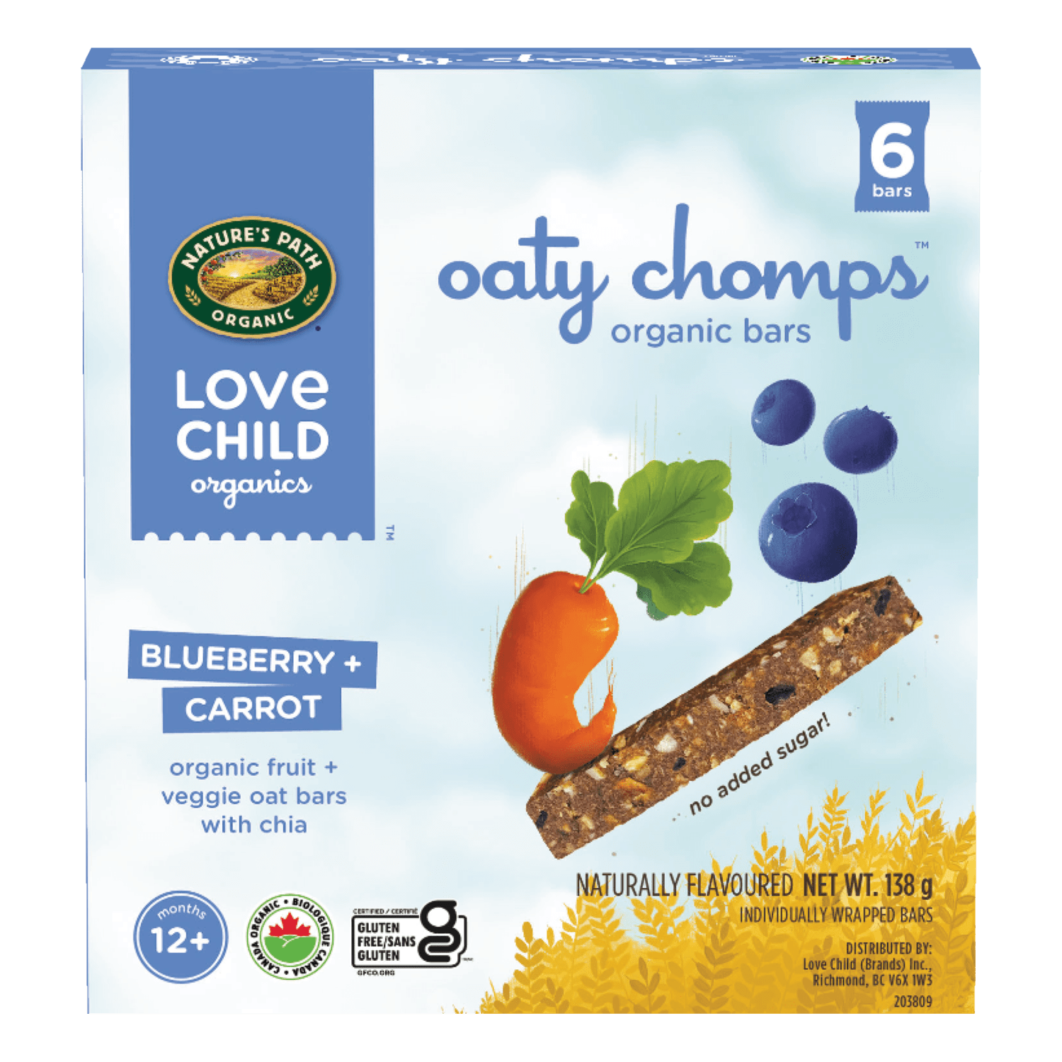 Oaty Chomps Blueberry + Carrot Snack Bar – Nature's Path