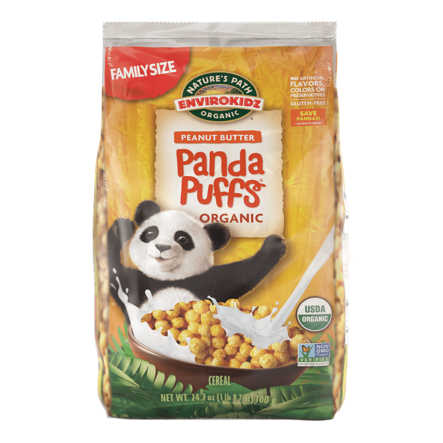 Panda Puffs Organic Cereal | Nature's Path EnviroKidz