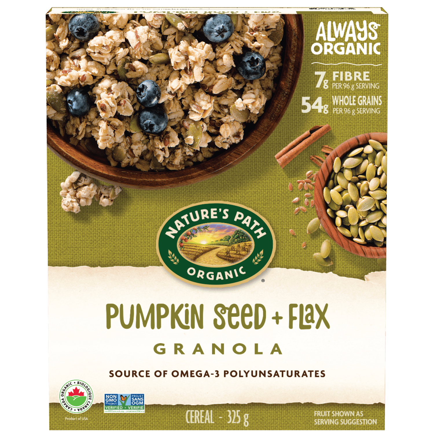 Pumpkin Seed + Flax Granola – Nature's Path