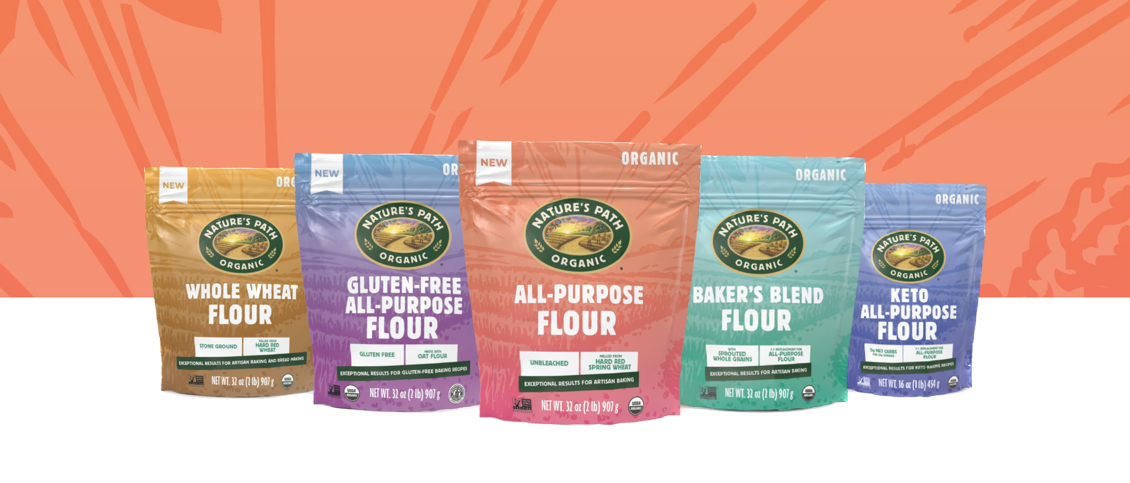NEW– Nature's Path Organic Flour blends