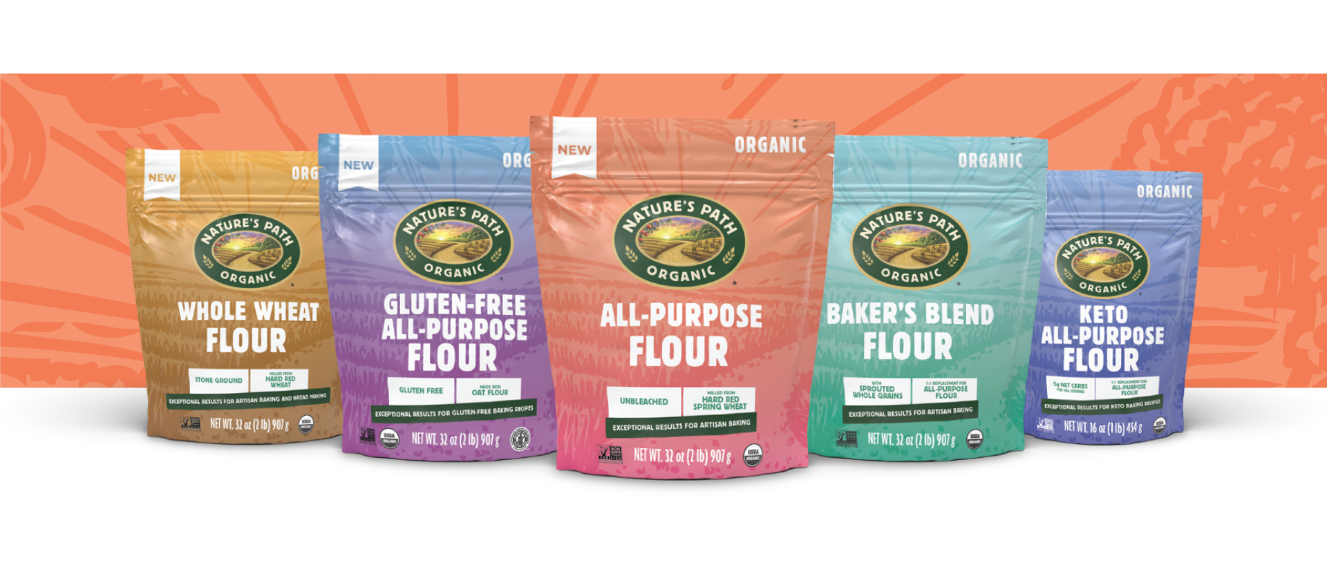 NEW– Nature's Path Organic Flour blends